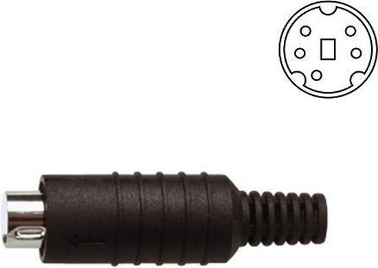 Mini DIN 5 Pin Connector - Mannelijk | bol