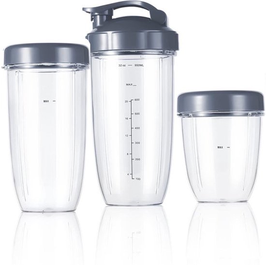 KZQ Blenderaccessoires - Vervangende bekerset 18oz korte beker - 24oz ...