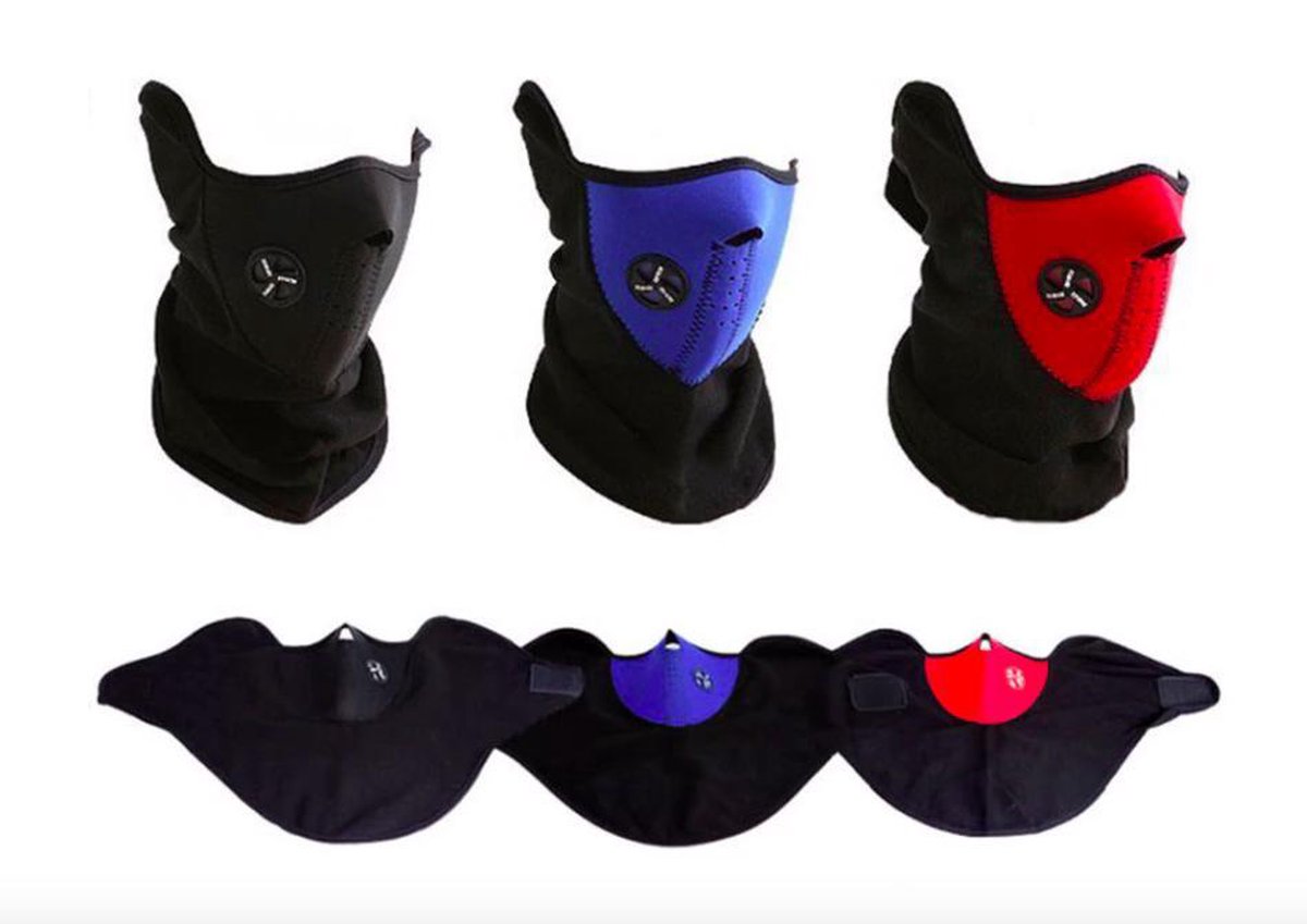 Neopreen masker – ski masker – motor masker – blauw | bol