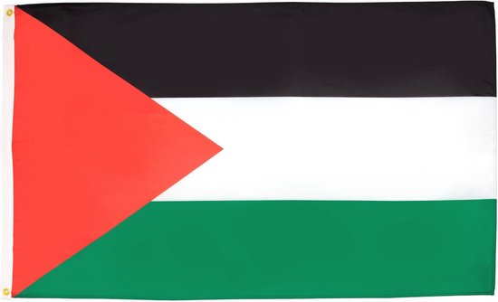 Palestijnse vlag 150x90 cm - Vlaggen van Palestina - Polyester Banner ...