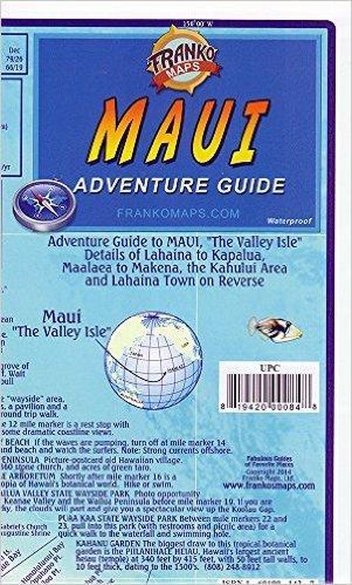 Franko Maps Maui Adventure Guide | bol.com