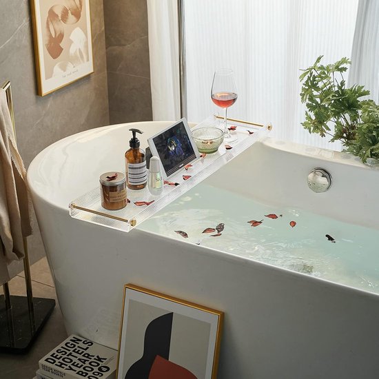 Luxe Bad Caddy Tray voor Badkamer - Geschikt voor Alle Badkuipen ...