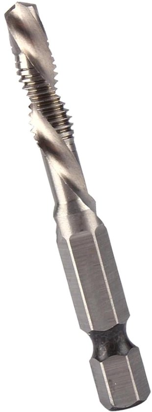 M6 HSS 1/4 Hex Shank Tap Drill Bits Schroefdraad Metric Tap Drill Taps ...