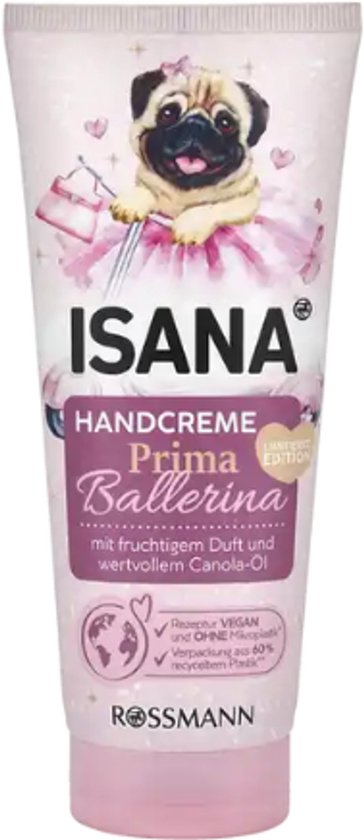 ISANA Handcrème - Prima Ballerina | 1x 100ml - Frambozen- en ...