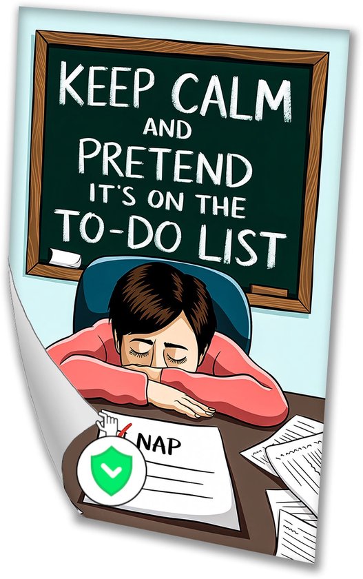 Humoristisch bord met grappige tekst - Humor poster - Poster nap ...