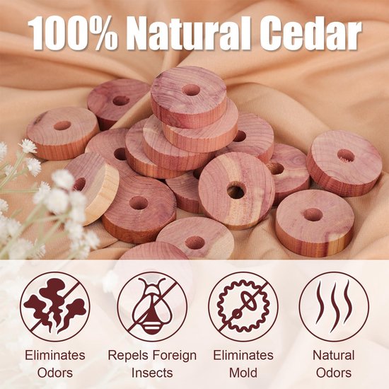 Lexium Mottenballen - Motten Bestrijden - Cederhout tegen Motten | bol