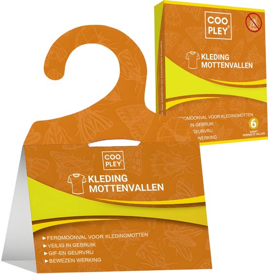Mottenval Kledingmotten 6 Stuks - Kledingmottenval - Motten bestrijden ...