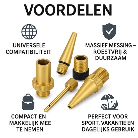 Consumerce® Set van 15 Ventiel Adapters – Fietsventiel – Autoventiel ...