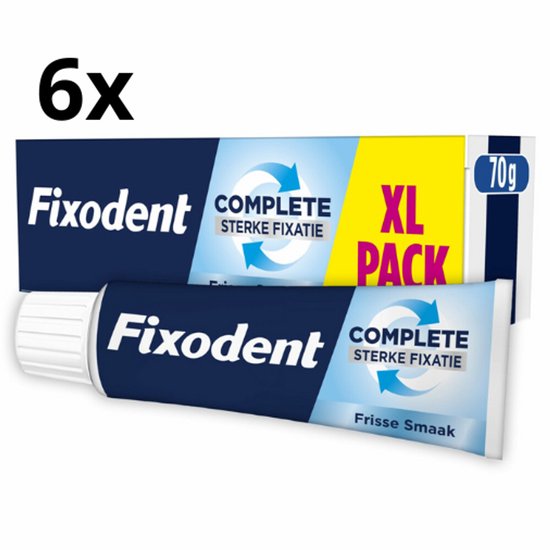 Fixodent Kleefpasta Complete Fresh - 6 x 70 gram - Voordeelverpakking ...