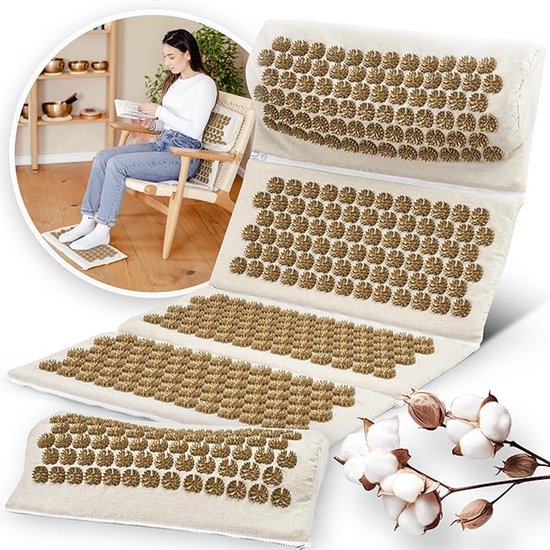 Spijkermat - Ontspannend en Therapeutisch - Voor Rug, Nek en Schouders ...