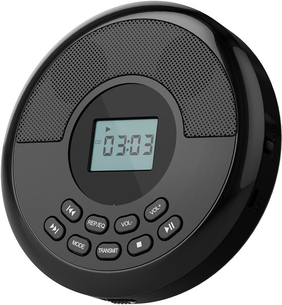 YONO Discman Bluetooth - Draagbare CD Speler - Portable met Oortjes - MP3 - Zwart | bol
