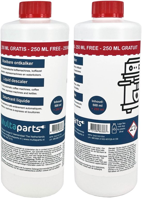 2 x Vloeibare ontkalker 750 ml voor (volautomatische ...