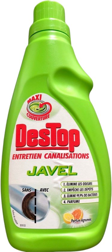 Destop Afvoerreiniger Javel - 750 ml | bol