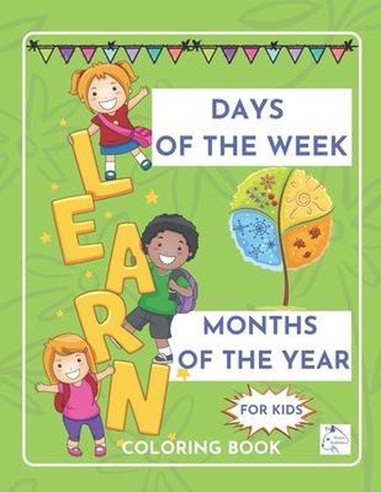 Coloring Books- Learn Days of the week Months of the year coloring book ...