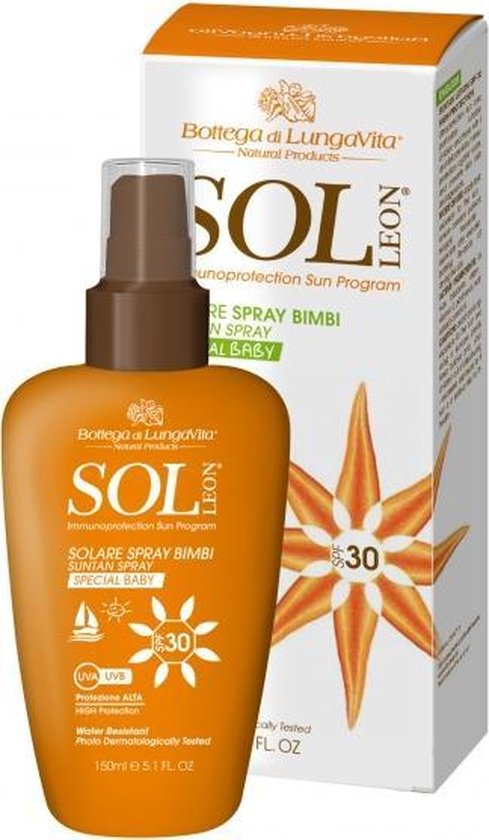SOL Léon - Sun Protection Body Spray SPF30 - High | Special Baby (150ml ...