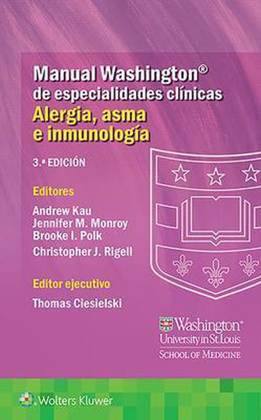 Manual Washington de especialidades clinicas. Alergia, asma e inmunologia |... | bol.com