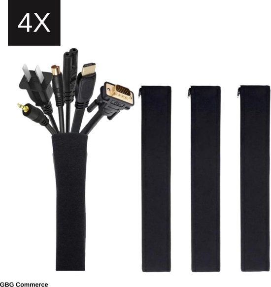 GBG Kabel Organiser Set van 4 - Kabelgoot - Kabel Management ...