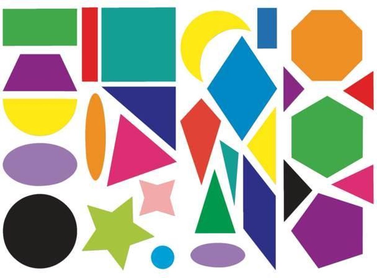 Geo-vormen - geometrische figuren - introductie wiskundige vormen voor ...