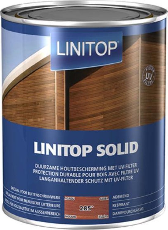 Linitop Solid - Transparante decoratieve beschermende beits MAHONIE ...
