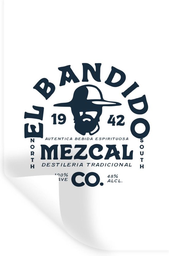 Muurstickers - Illustratie met de quote El Bandido - 80x120 cm ...