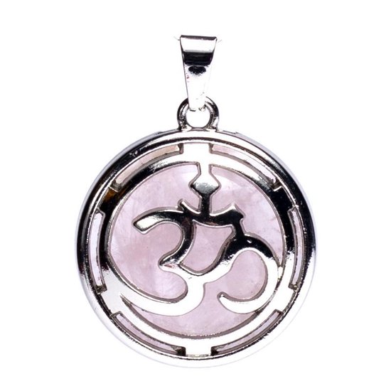 Hanger Ohm met Rozenkwarts - 3 cm | bol