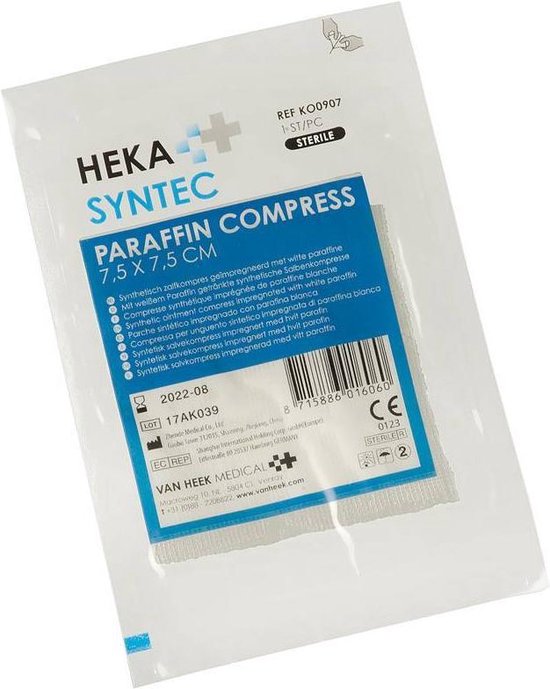 Heka Paraffin Compress 7,5 x 7,5 cm Steriel 10 stuks | bol