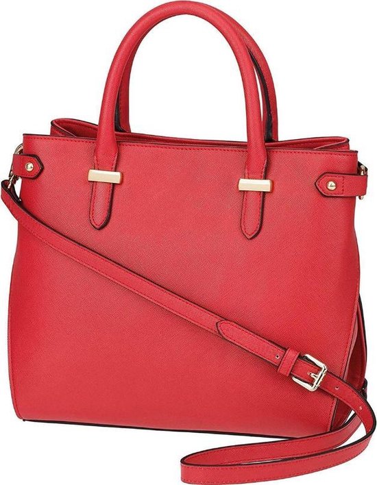 Model Naomi C. rode luxe handtas | bol