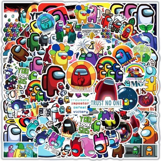 Among Us Stickers - 50 stuks - Muur-Laptop-Journal Stickers | bol.com