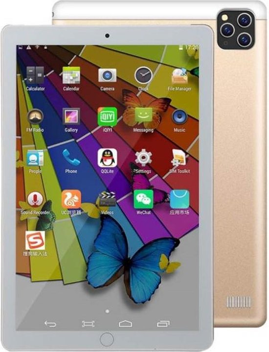 EduTab - Tablet Goud - 10 inch - 2+32gb - 3 Camera's - 4g | bol.com