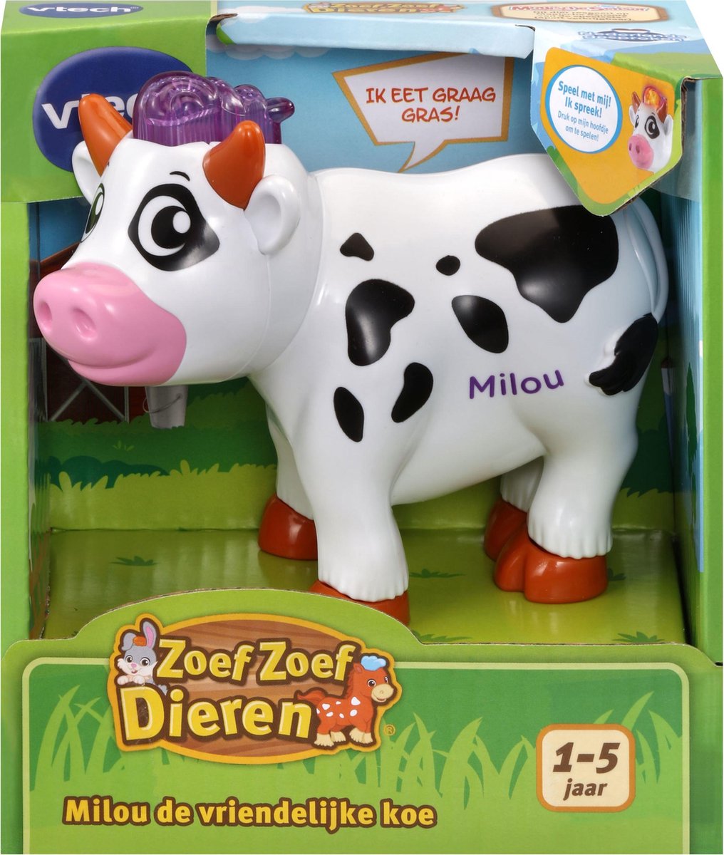 bol.com | VTech Zoef Zoef Dieren Milou De Vriendelijke Koe - Speelfiguur