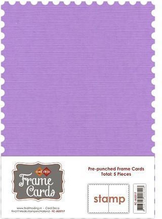 Frame Cards - Stamp - A5 - Lila | bol