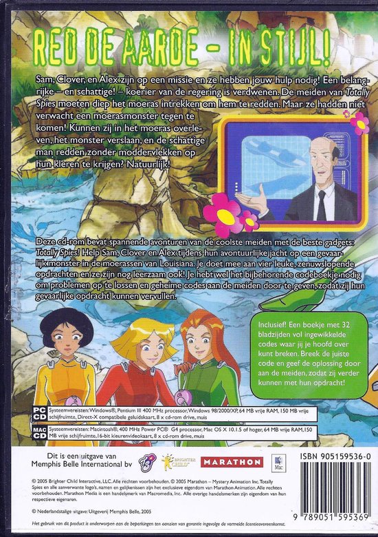 Totally Spies Moerasmonster BLUES! (PC/MAC CD-ROM) Game | Games | bol