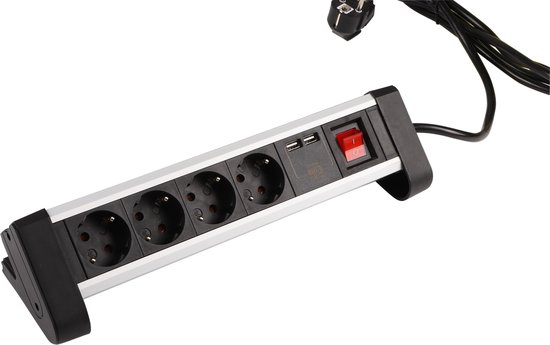 Exin stekkerdoos - 4 Voudig met USB | bol