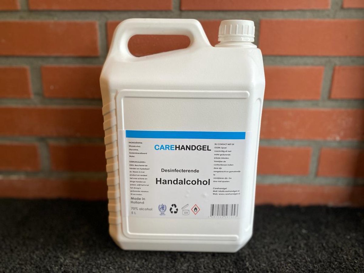OP=OPKORTING! Desinfecterende Handalcohol 70% alcohol - 5 liter ...