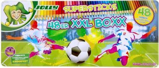 Jolly Supersticks Classic kleurpotloden Voetbal XXL Boxx 48 stuks | bol.com Jolly Supersticks Classic kleurpotloden Voetbal XXL Boxx 48 stuks | bol.com