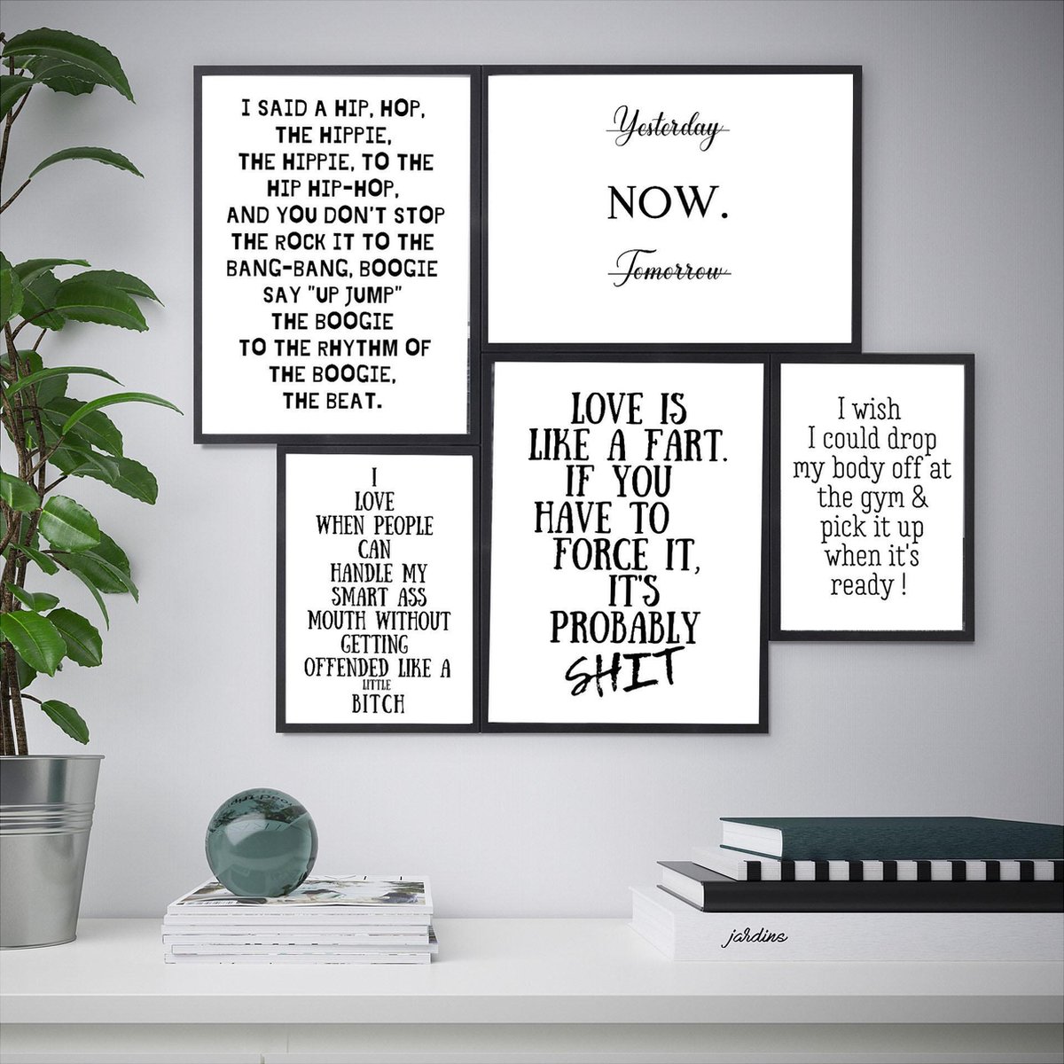 I Said A Hip Hop Poster Met Lyrics Van Rapper’s Delight. Leuke Tekst ...