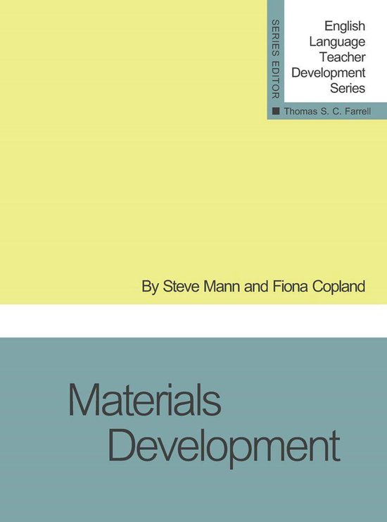 English Language Teacher Development - Materials Development (ebook ...