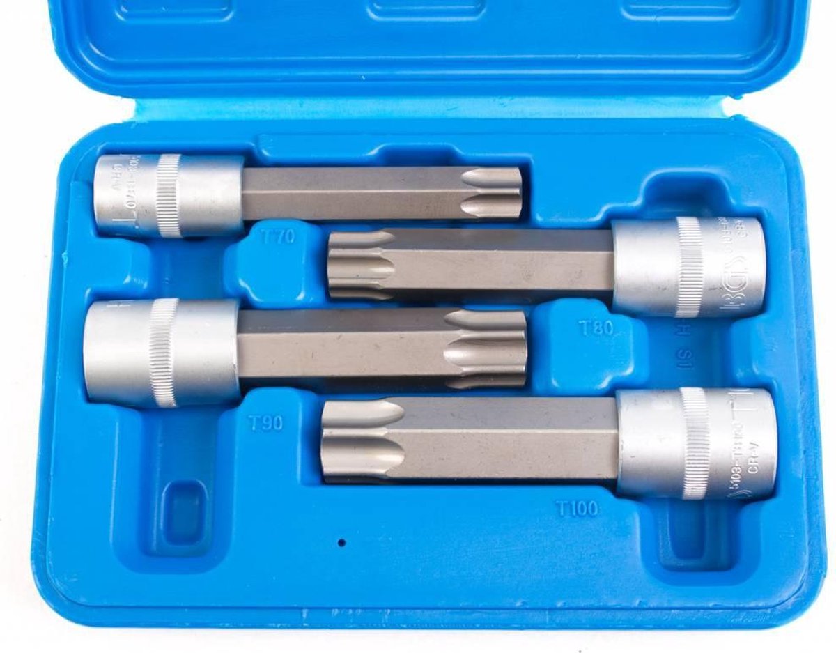 BGS Bitdoppenset torx - 4-delig - 1/2 - T70 - T80 - T90 - T100 ...