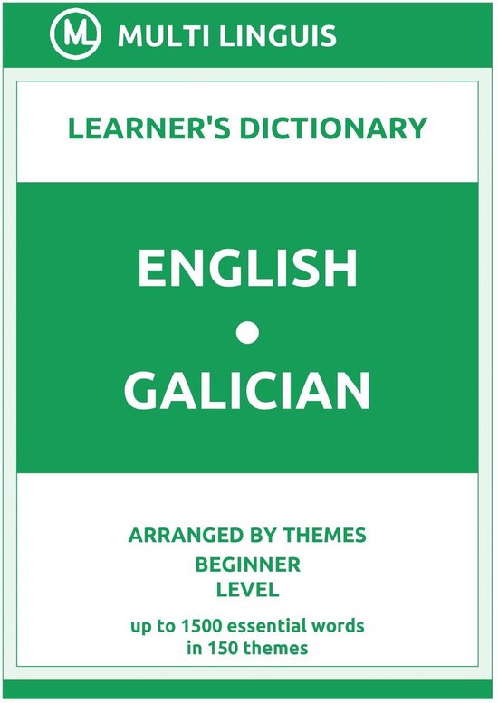 Galician Language Dictionaries - English-Galician Learner's Dictionary ...