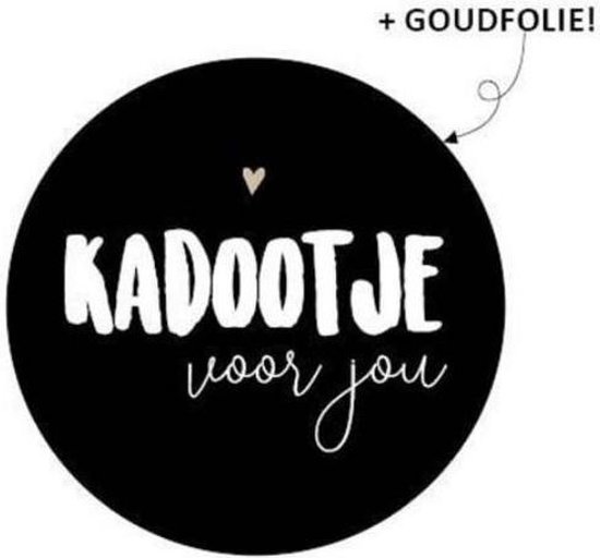 Cadeausticker Kadootje voor jou - traktatiesticker - Wensetiket - Sluitstickers - rond... | bol.com