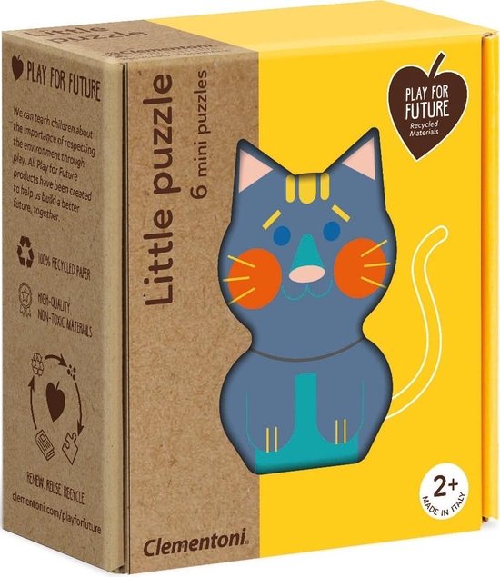 Clementoni Legpuzzels Mini Dieren 6-delig, puzzels kinderen | bol