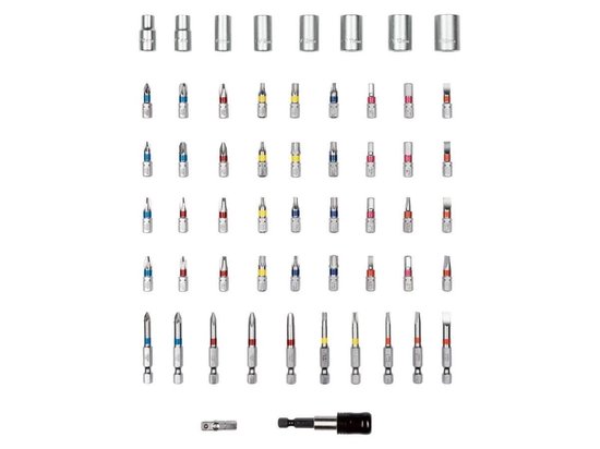 Parkside Bitset / Dopsleutelset - Om de gereedschapskist compleet te maken - 56 delige... | bol