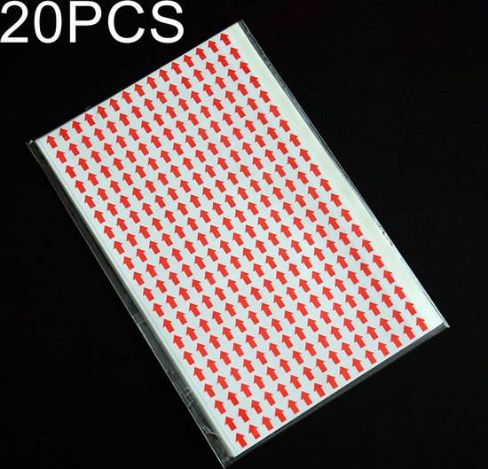 20 STUKS Rechthoek Zelfklevende pijl Rework Sticker Rework Label | bol