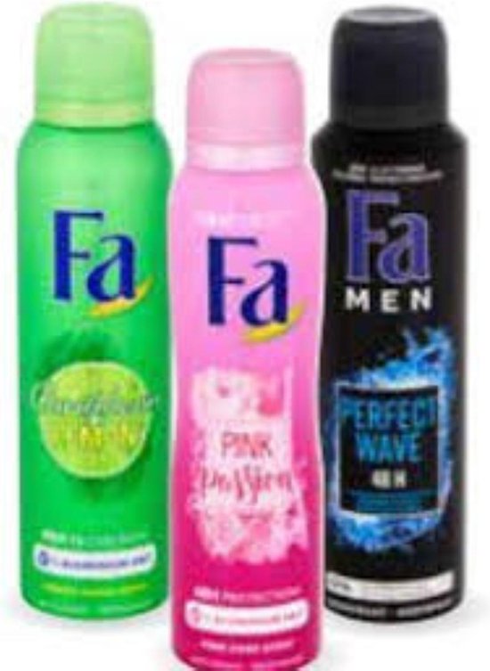 FA Deodorant Spray MIX - Voordeelverpakking - Pink / Caribbean Lemon ...