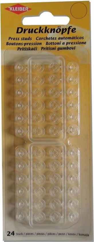 70006 Drukknopen transparant 24st 7mm | bol.com