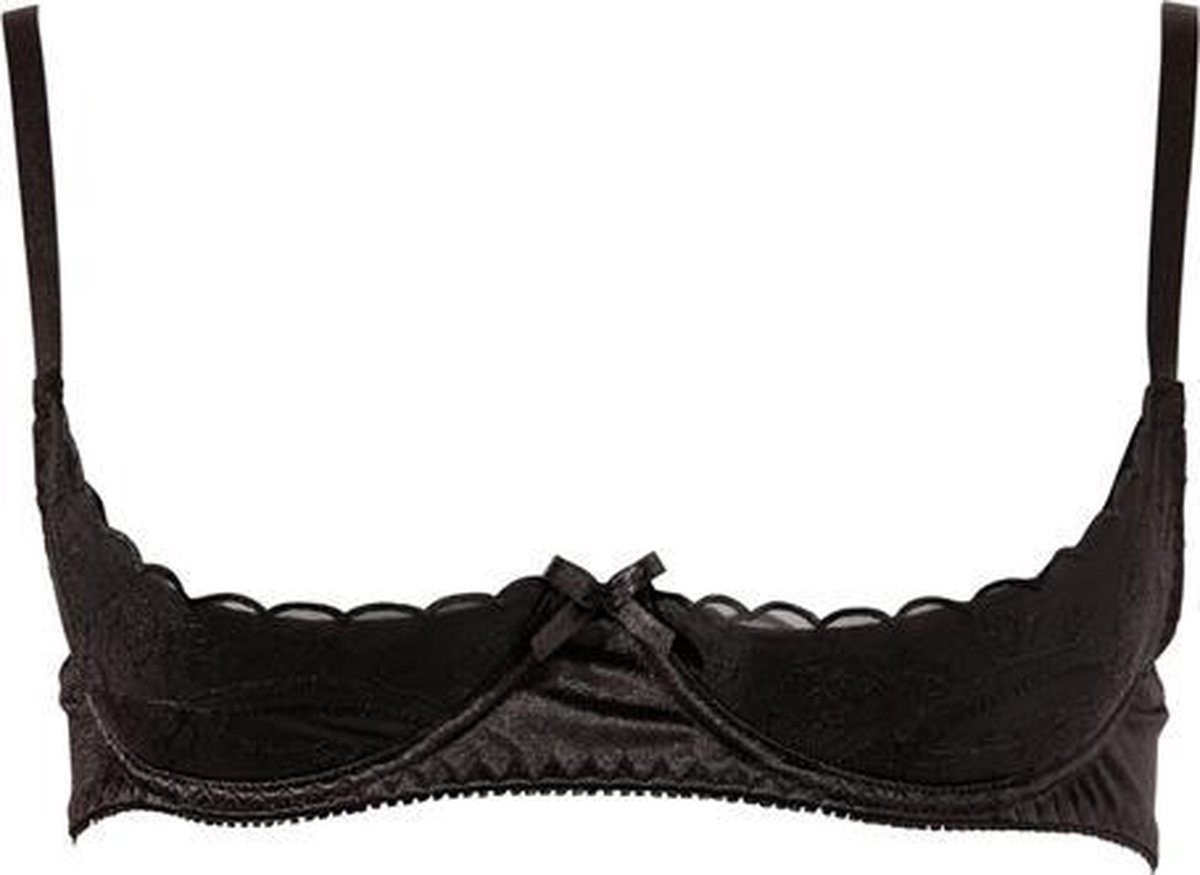 Kwart Cup BH - 80 B - Zwart - Sexy Lingerie & Kleding - Lingerie Dames ...