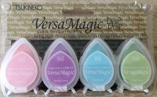 VersaMagic Dew Drop Pretty Pastel - set van 4 dewdrops - pixie dust ...