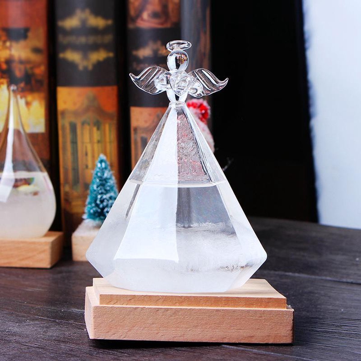 Stormglas Engel op Diamant - Weerstation - Barometer voor Binnen ...