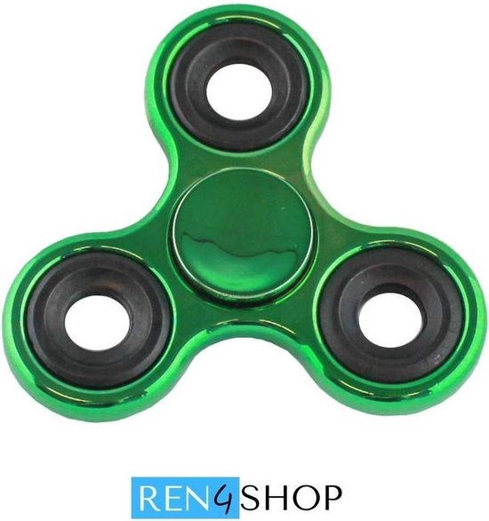 Ren4Shop© - Spinner GREEN fidget - Hand Spinner - Metallic Cool - Long ...