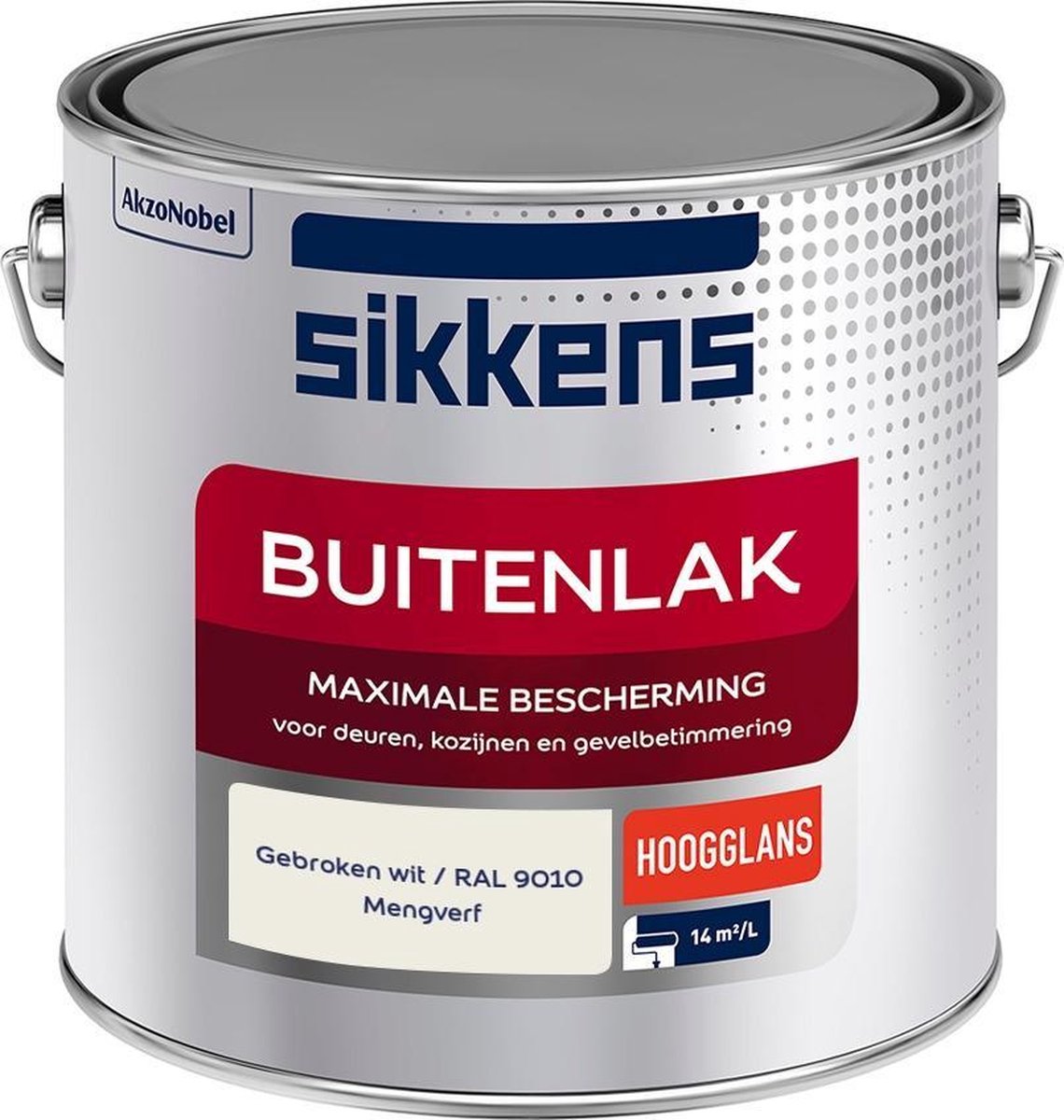 Sikkens Buitenlak - Verf - Hoogglans - Mengkleur - RAL 9010 - 2,5 liter ...